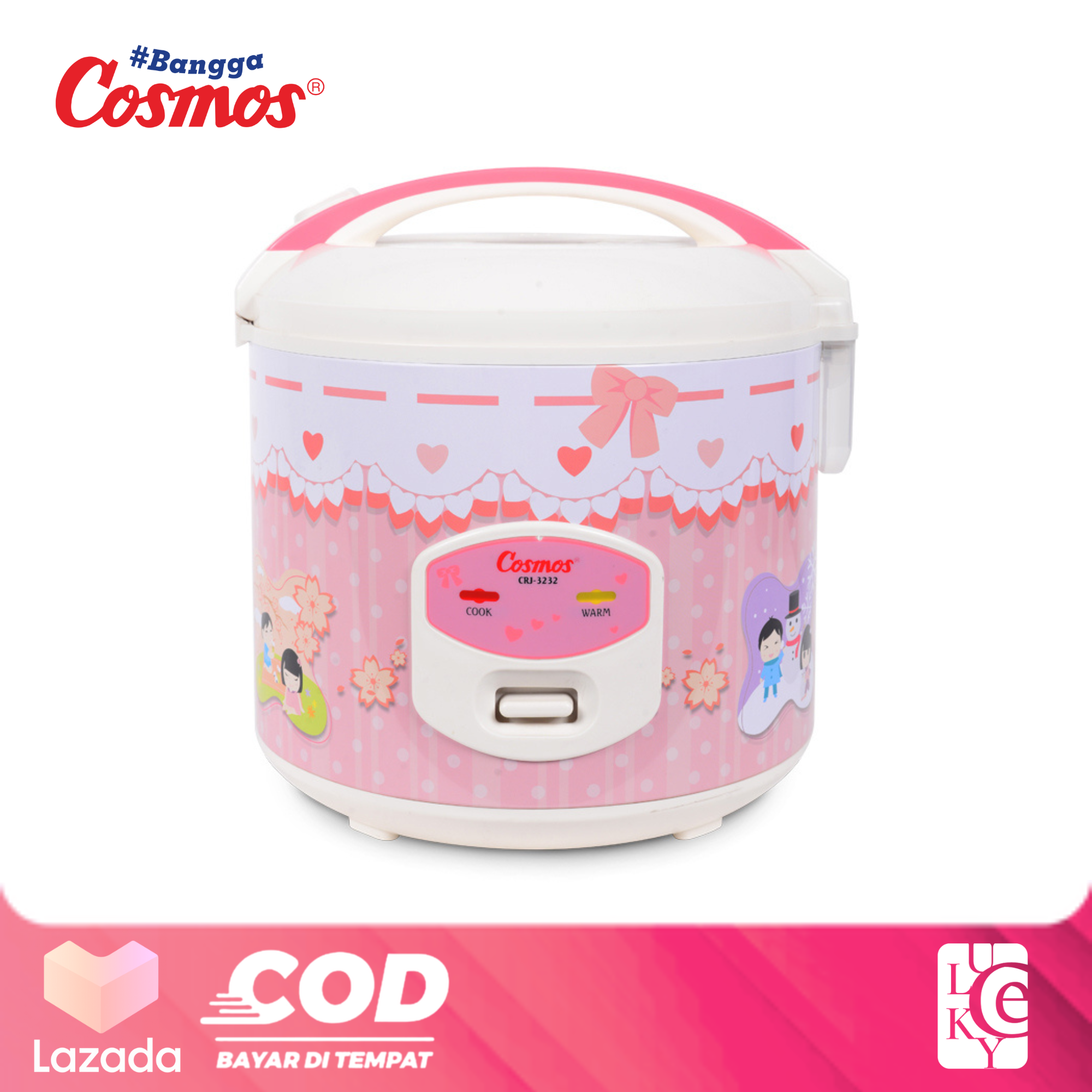 Rice Cooker Cosmos CRJ-3232 Magic Com Penanak Nasi Kapasitas 2 Liter ...