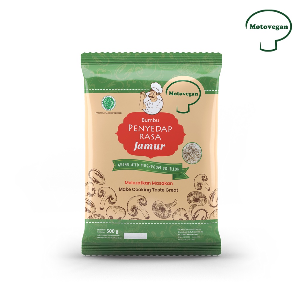 Motovegan Kaldu Jamur Kaldu MPASI Penyedap Rasa non MSG 500g | Lazada ...