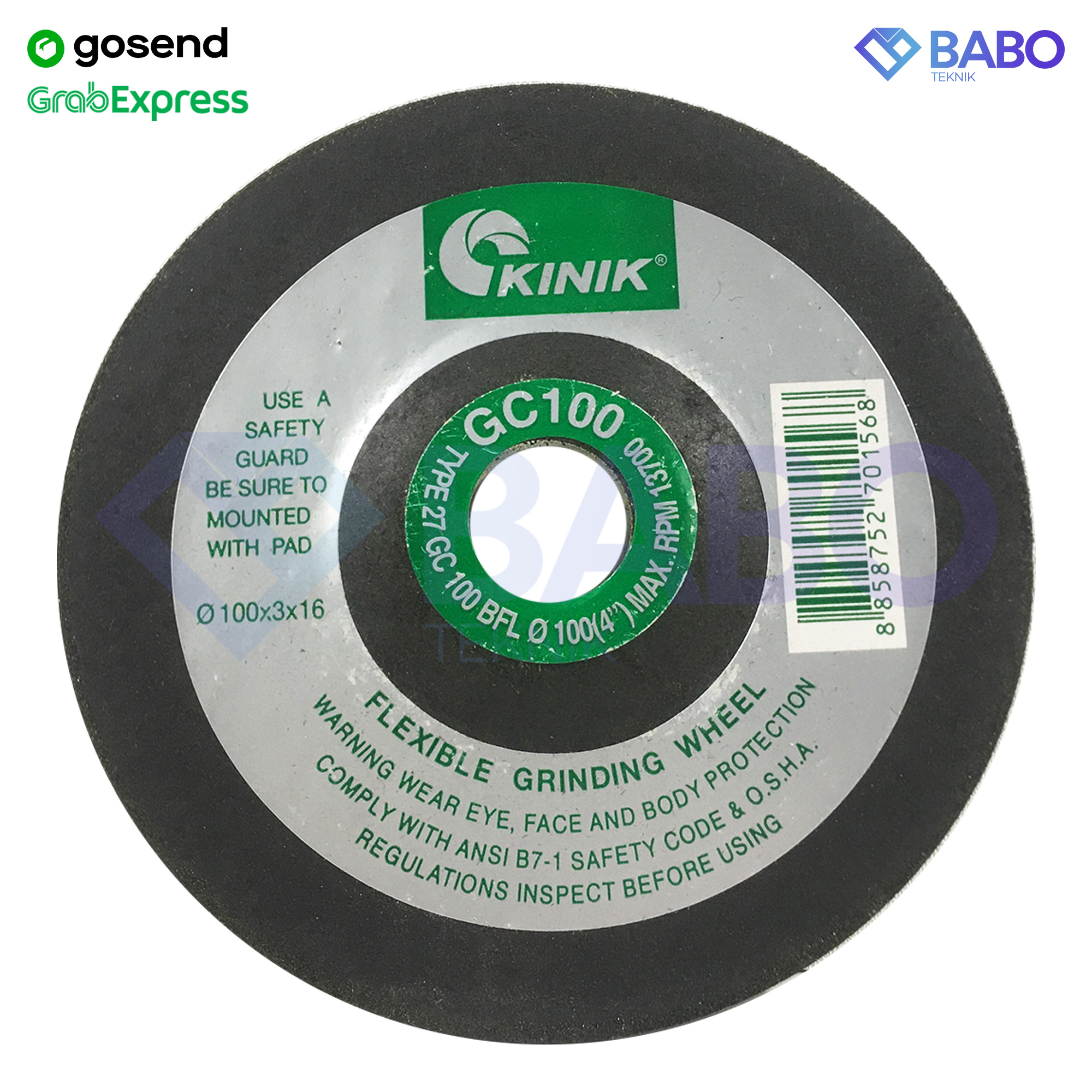 MATA GERINDA BATU GURINDA POLES FLEXIBLE 4 X 3 GC100 KINIK GC 100 ...