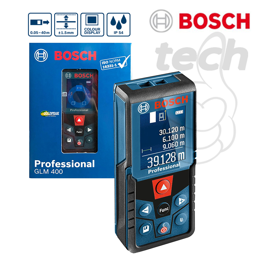 Meteran Laser Measure Digital Range Finder Bosch GLM 400 GLM400 ...