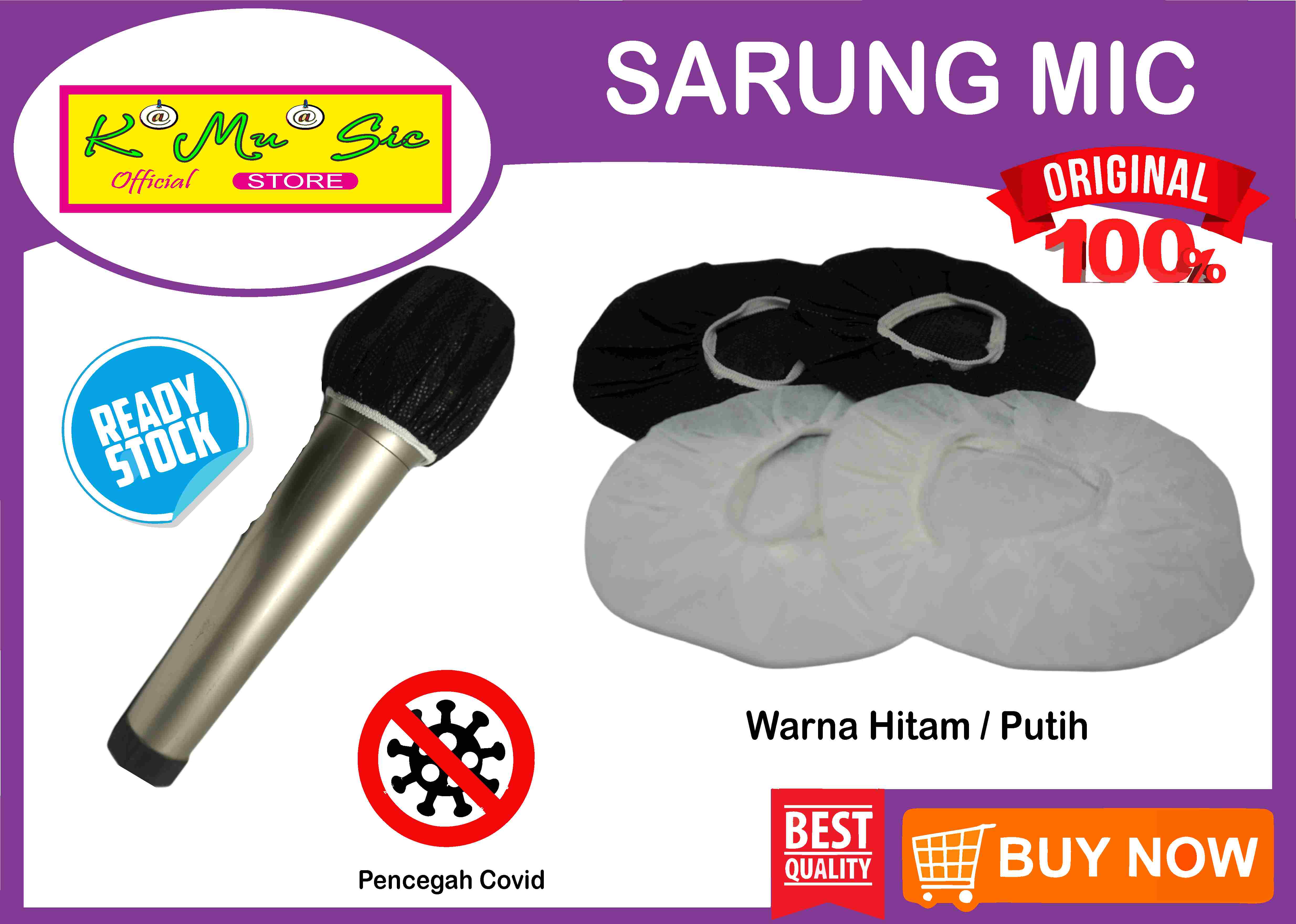 sarung microphone sarung mic pemakaian 1 kali pakai | Lazada Indonesia