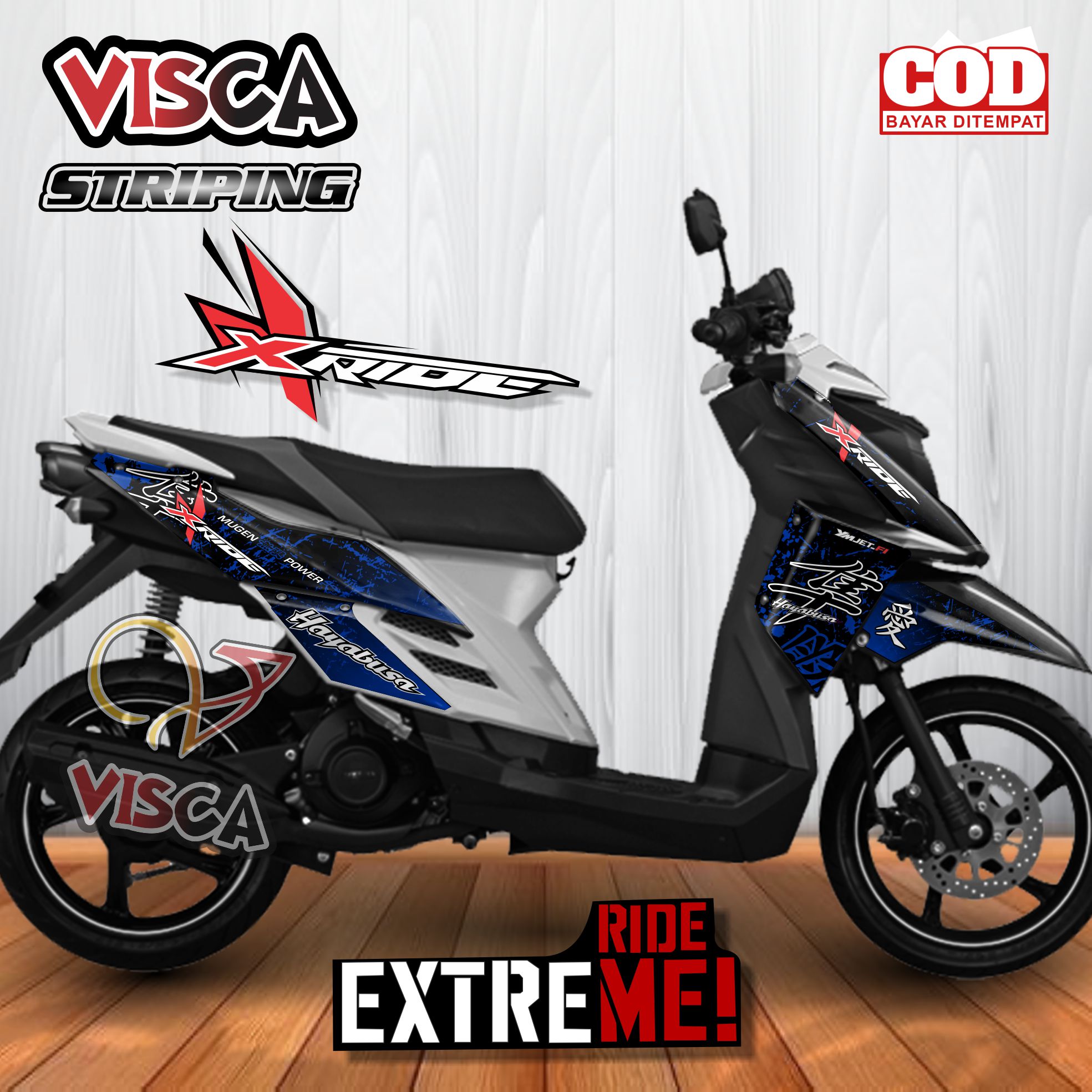 Stiker Striping X Ride 115 Variasi Hayabusa | Lazada Indonesia
