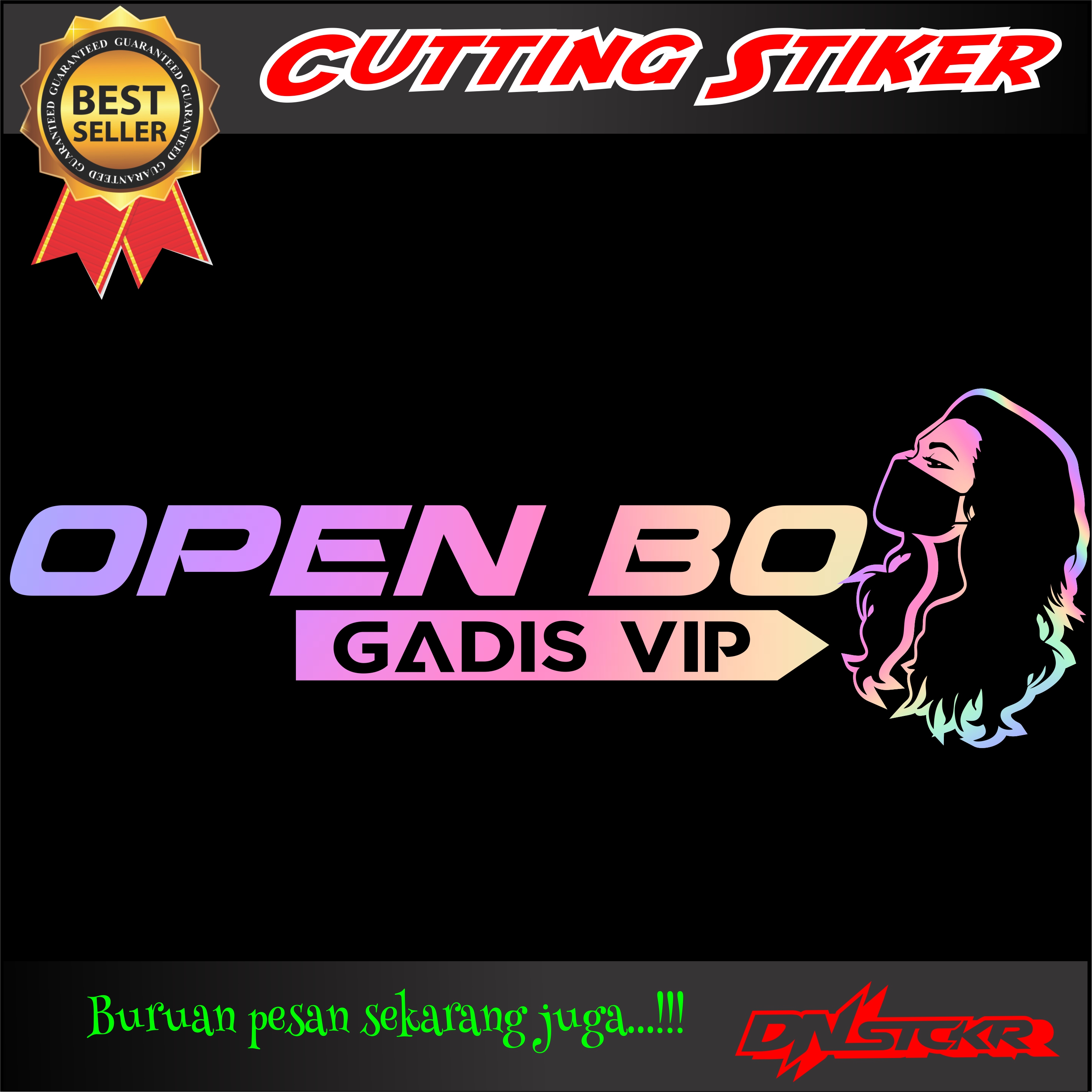 Terbaru !! Cutting sticker Open BO , stiker Open bo, Stiker kata kata ...