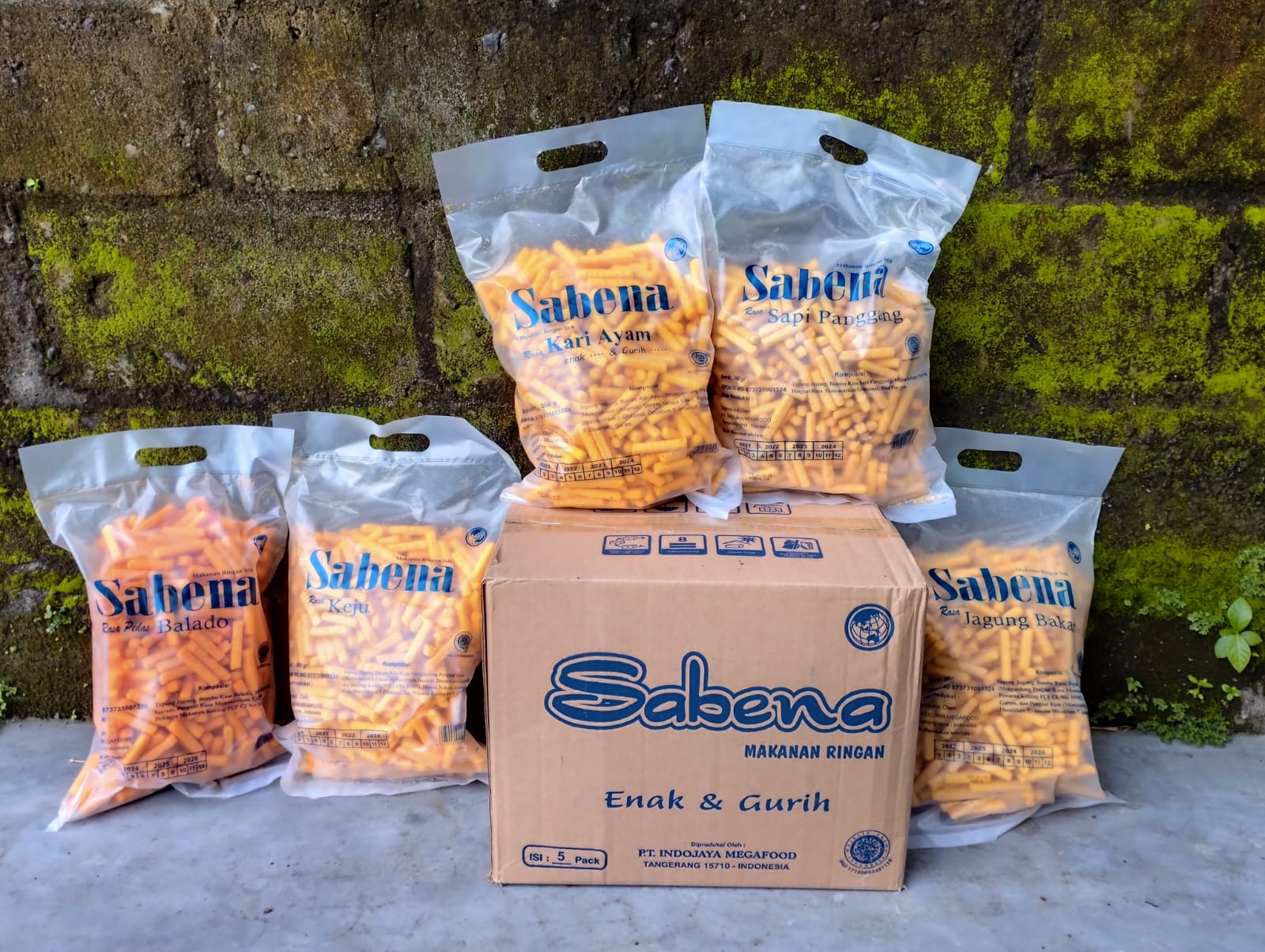 sabena stik/ makanan ringan/ sabena 1 karton isi 5 varian mix/ joyoshop ...