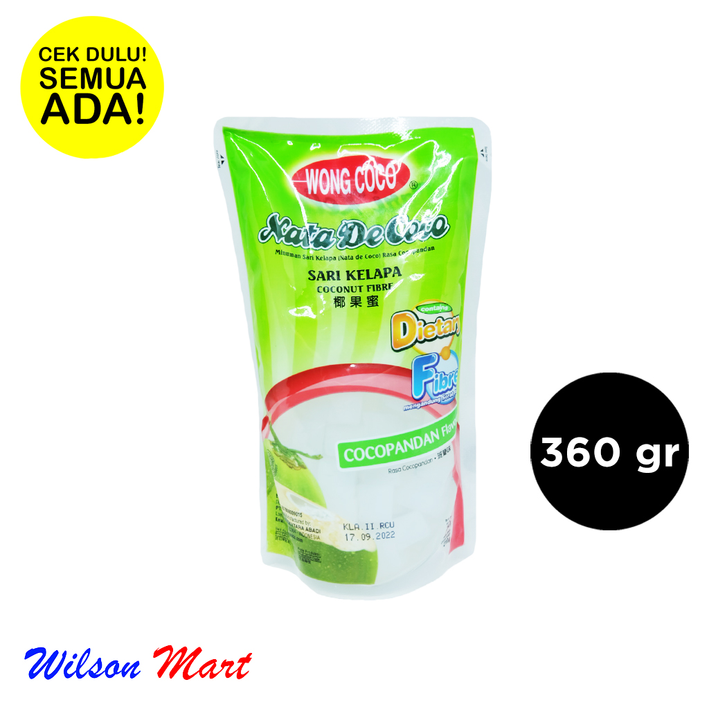 WONG COCO NATA DE COCO RASA COCOPANDAN 360 GRAM | Lazada Indonesia