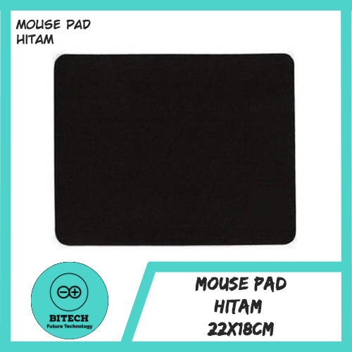 MOUSEPAD HITAM POLOS 22 X 18 / MOUSEPAD MURAH / MOUSE PAD STANDARD ...