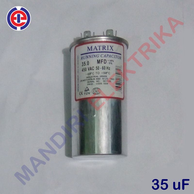 Capasitor AC 35 mF, Starting Capacitor 35 Micro Farad, Kapasitor ...