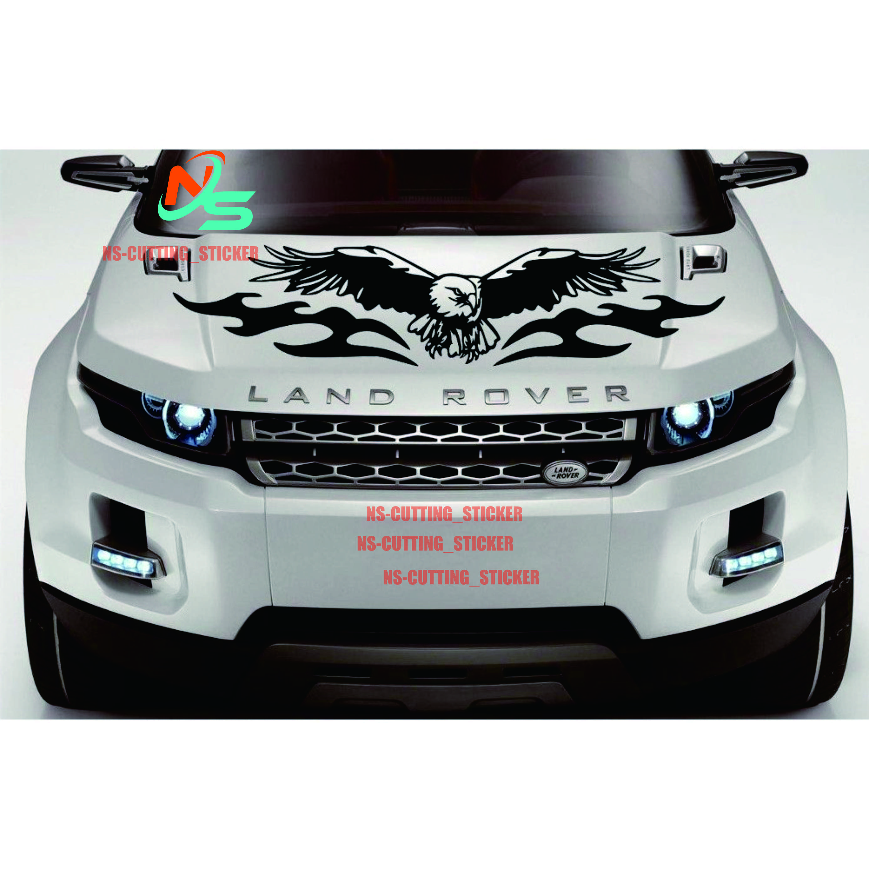 STIKER KAP MOBIL STIKER MOTIF ELANG STICKER CAP EAGLE ALL TIPE MOBIL ...