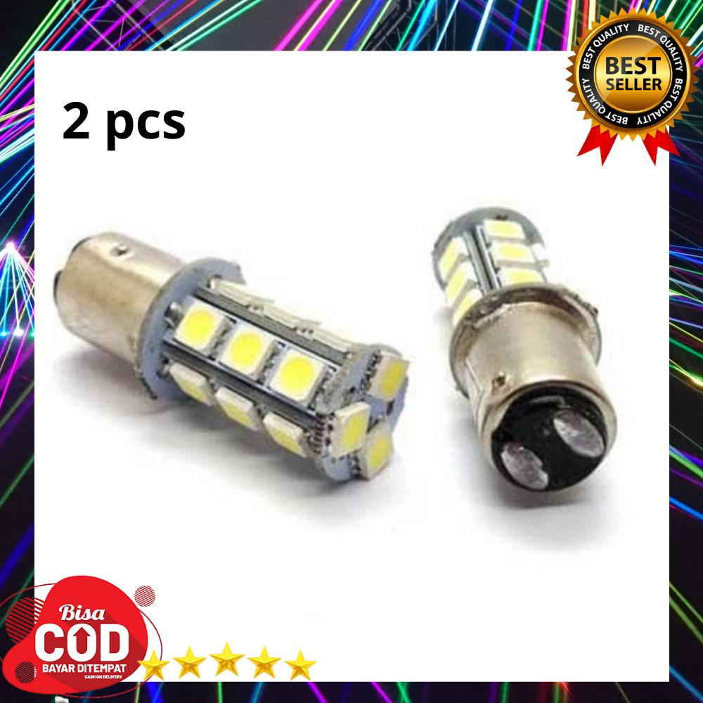 Lampu sein Mundur led mobil bayonet 1 kaki 18 titik smd 5050 (innova ...