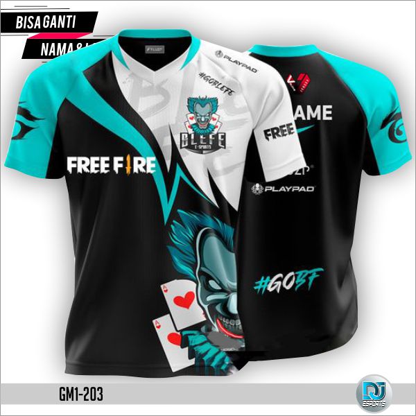 JH Esport Jersey Game baju gaming ff squad Free Fire-PUBG-Mobile ...