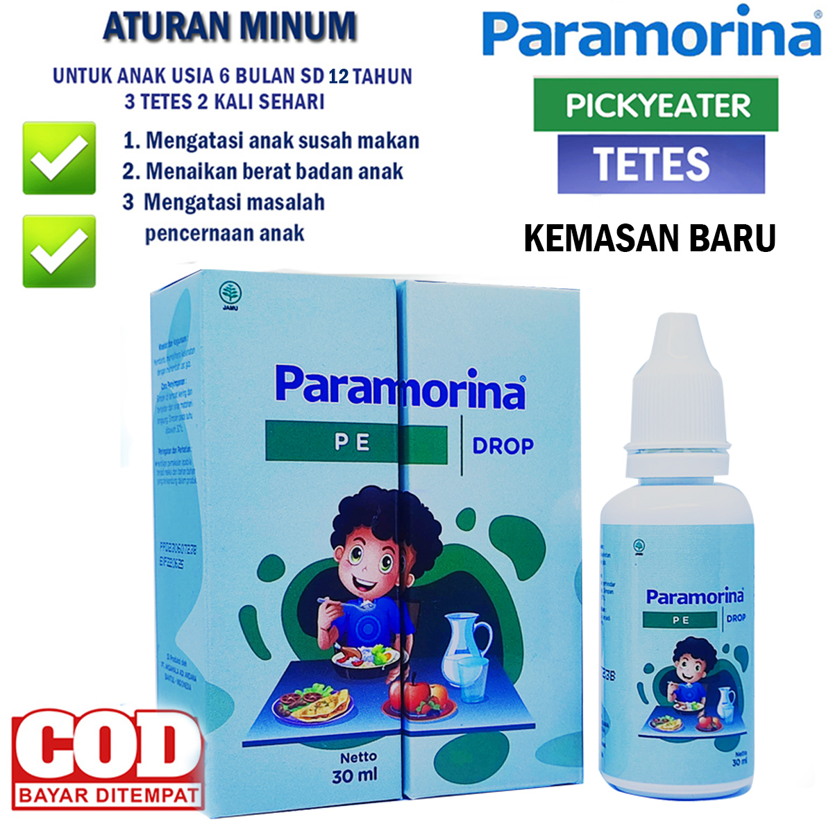 paramorina drop / paramorina nafsu makan tetes / paramorina picky eater ...