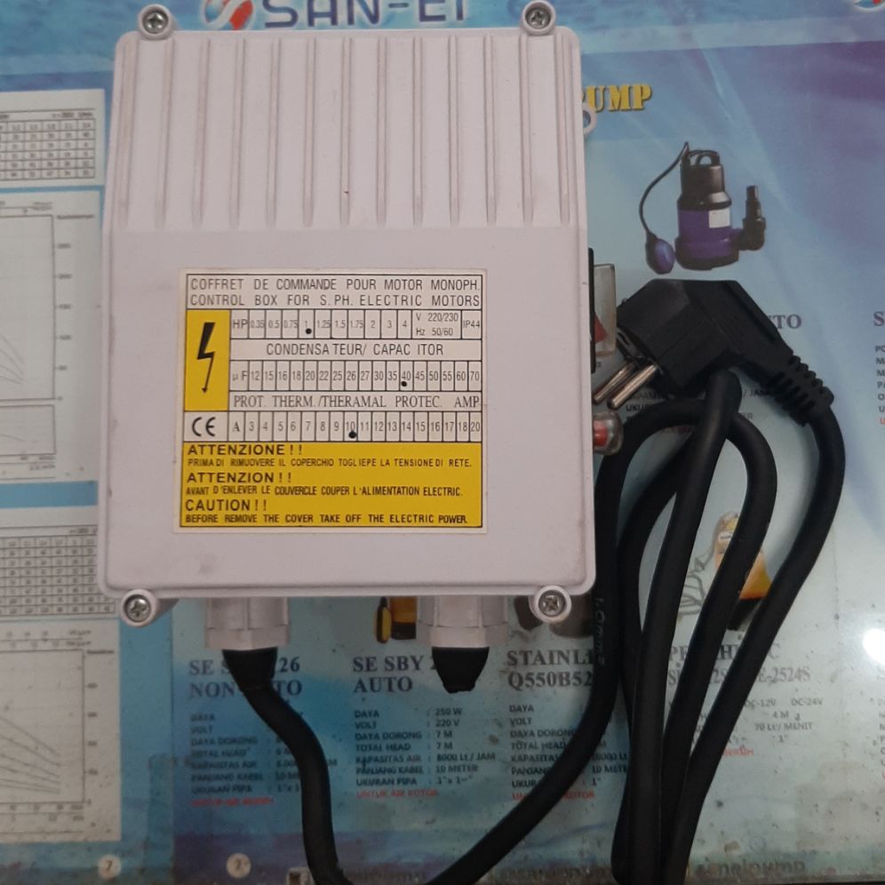 control box pompa air satelite/sumersible 1hp | Lazada Indonesia