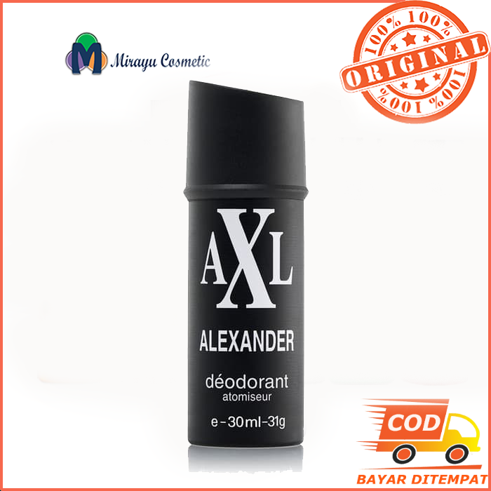 AXL Alexander Deodorant Spray Black 30 Ml | Lazada Indonesia