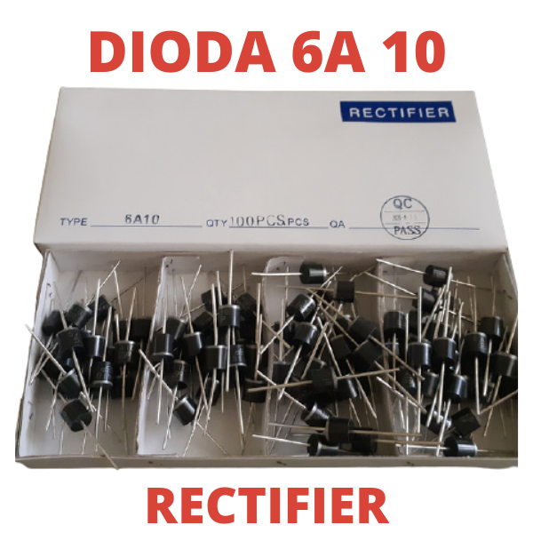 1PCS DIODA 6A 10 RECTIFIER / MIC 6A10 6 AMP AMPERE PENYEARAH TV DIODE ...