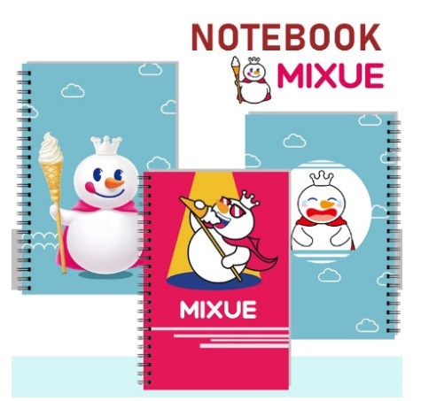 Notebook CUSTOM MIXUE MASKOT MIXUE LOGO Spiral Notebook A6 | Lazada ...