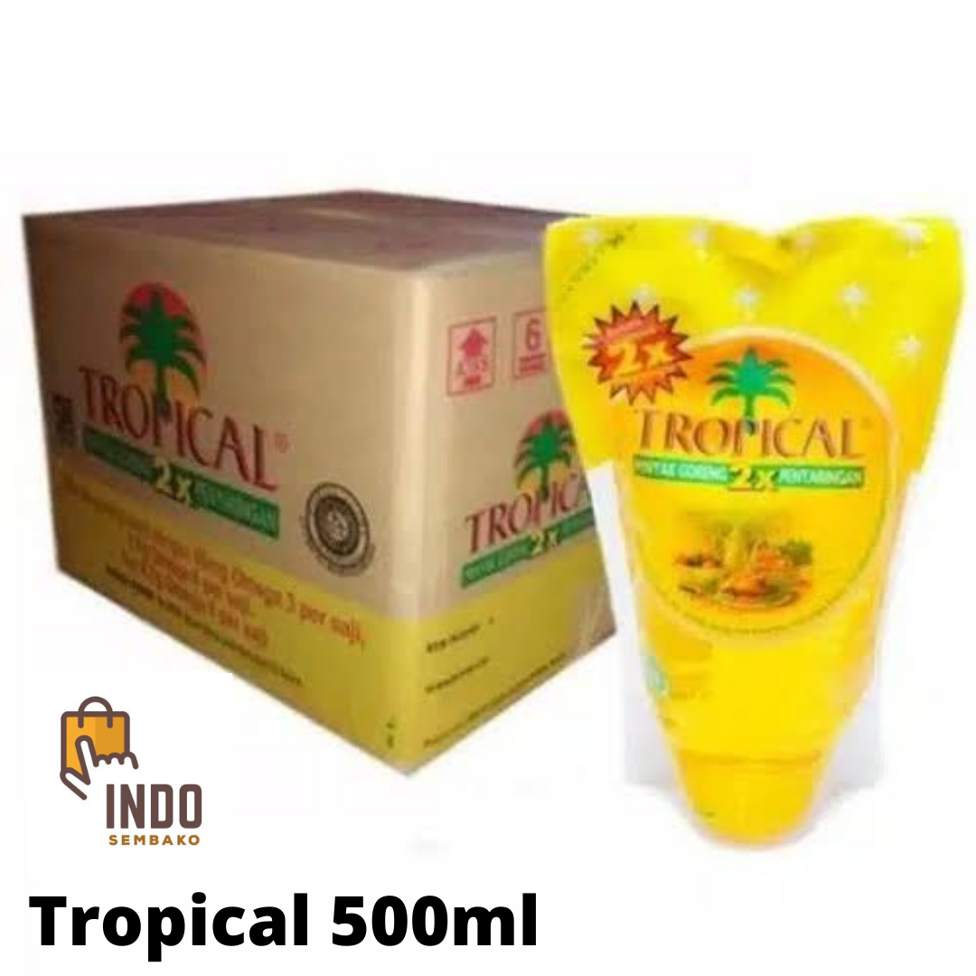 Minyak Tropical 500ml dus isi 24 / Minyak Goreng tropical 1/2l refill ...