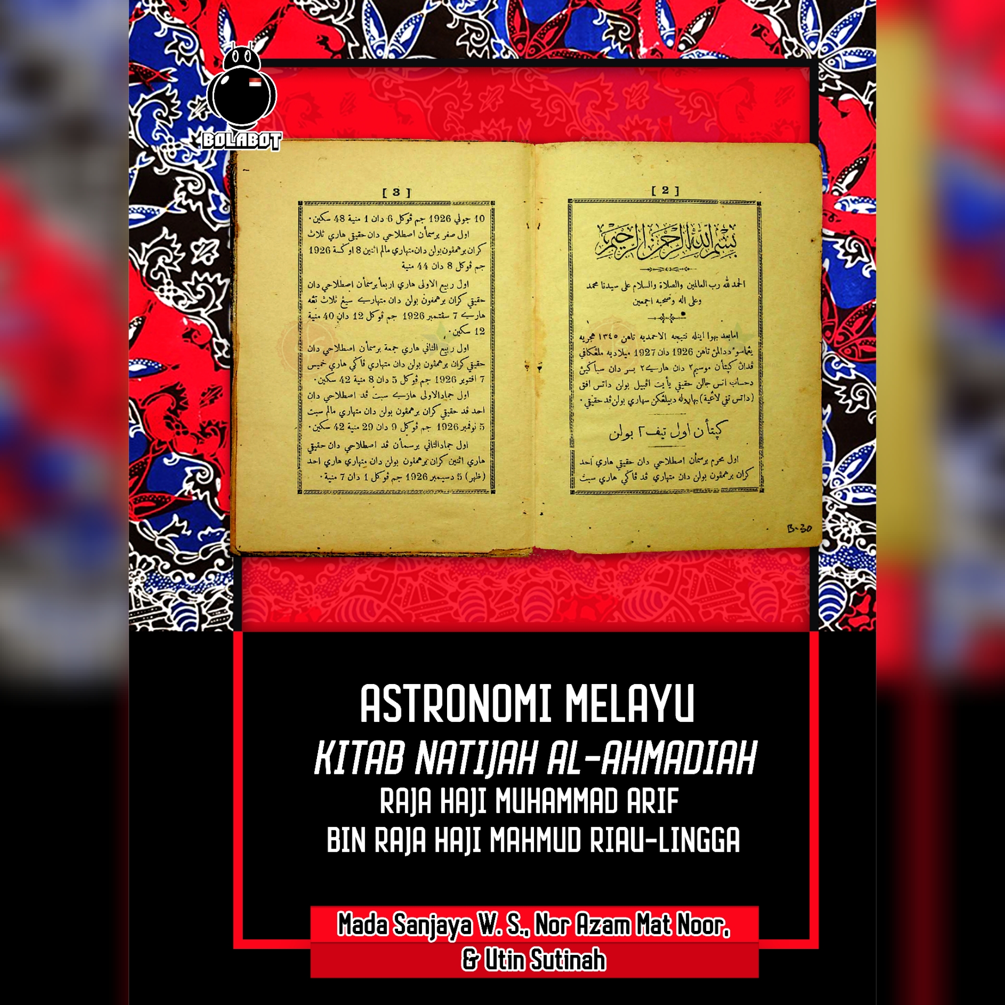 Astronomi Melayu Kitab Natijah Al-Ahmadiah Raja Haji Muhammad ‘Arif bin ...