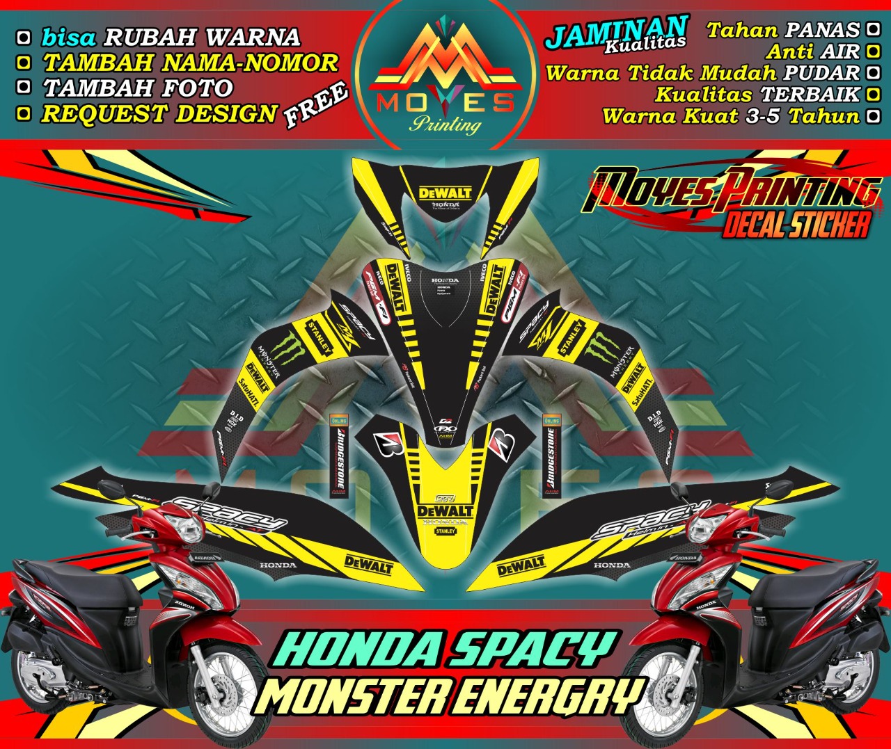 decal spacy stiker decal motor spacy decal motor honda spacy decal full ...