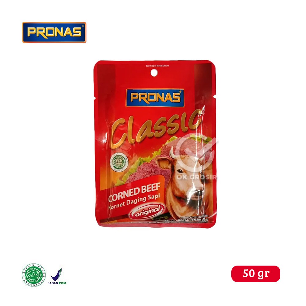 Pronas Classic Kornet Daging Sapi Original [50 gr] | Lazada Indonesia