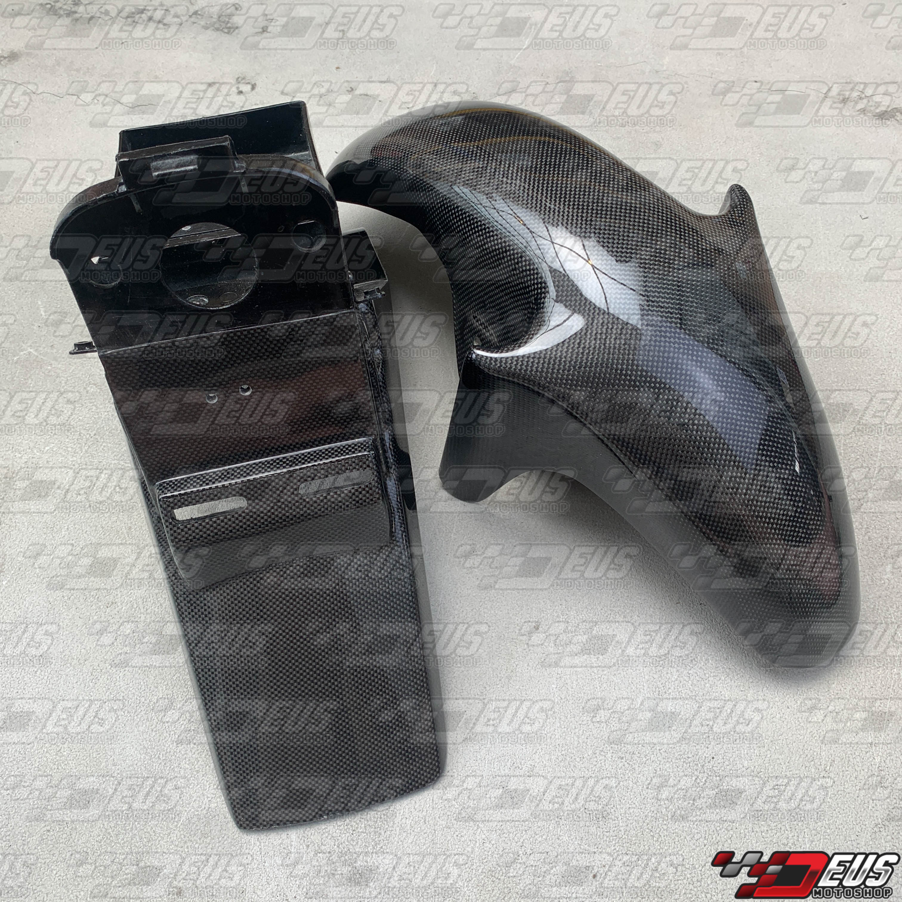 PAKET Spakbor Ninja RR Old Carbon Set Depan Belakang / Spakboard KR KRR ...