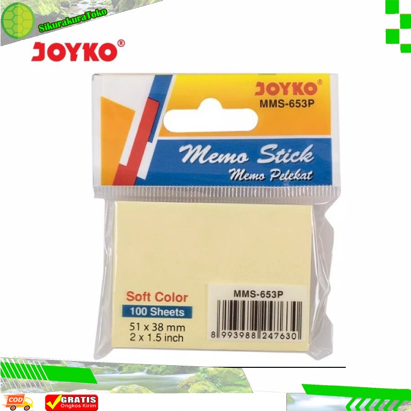 Memo Stick JOYKO Sticky Notes MMS-653P 51x38 mm Kertas Note dengan ...