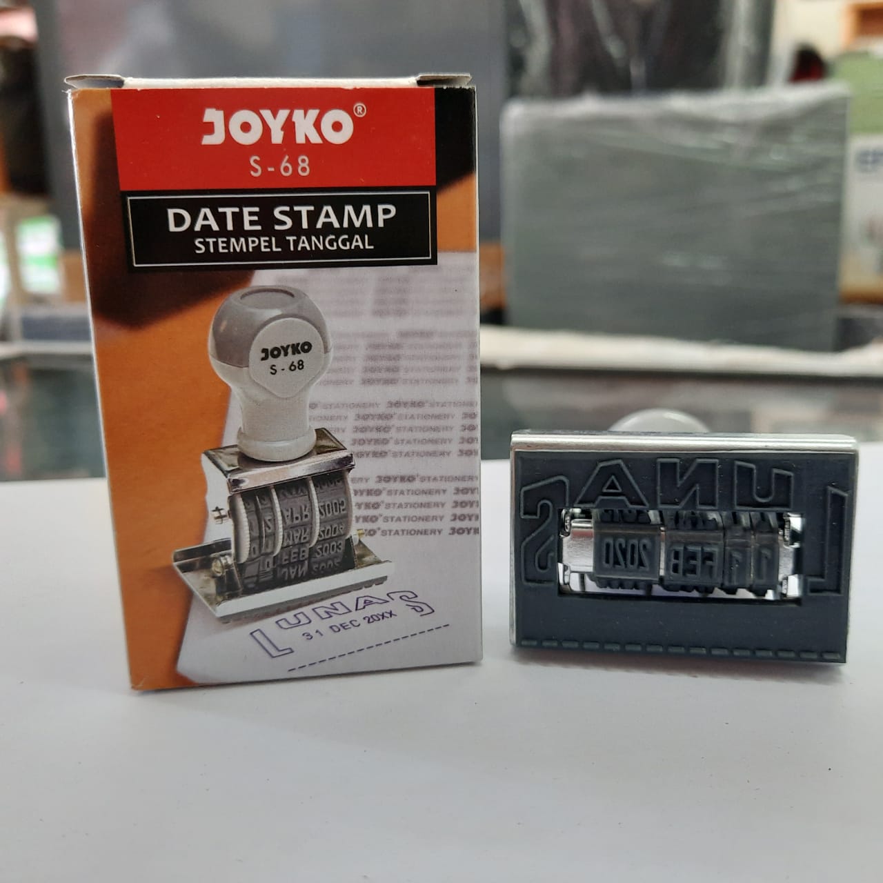 Date Stamp Stempel Tanggal Lunas Joyko S-68 | Lazada Indonesia