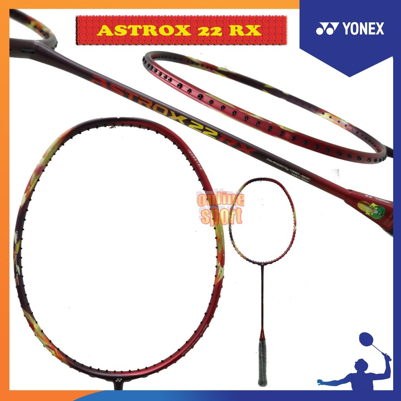 YONEX Astrox 22 RX Raket Badminton / Bulutangkis (Original) | Lazada ...