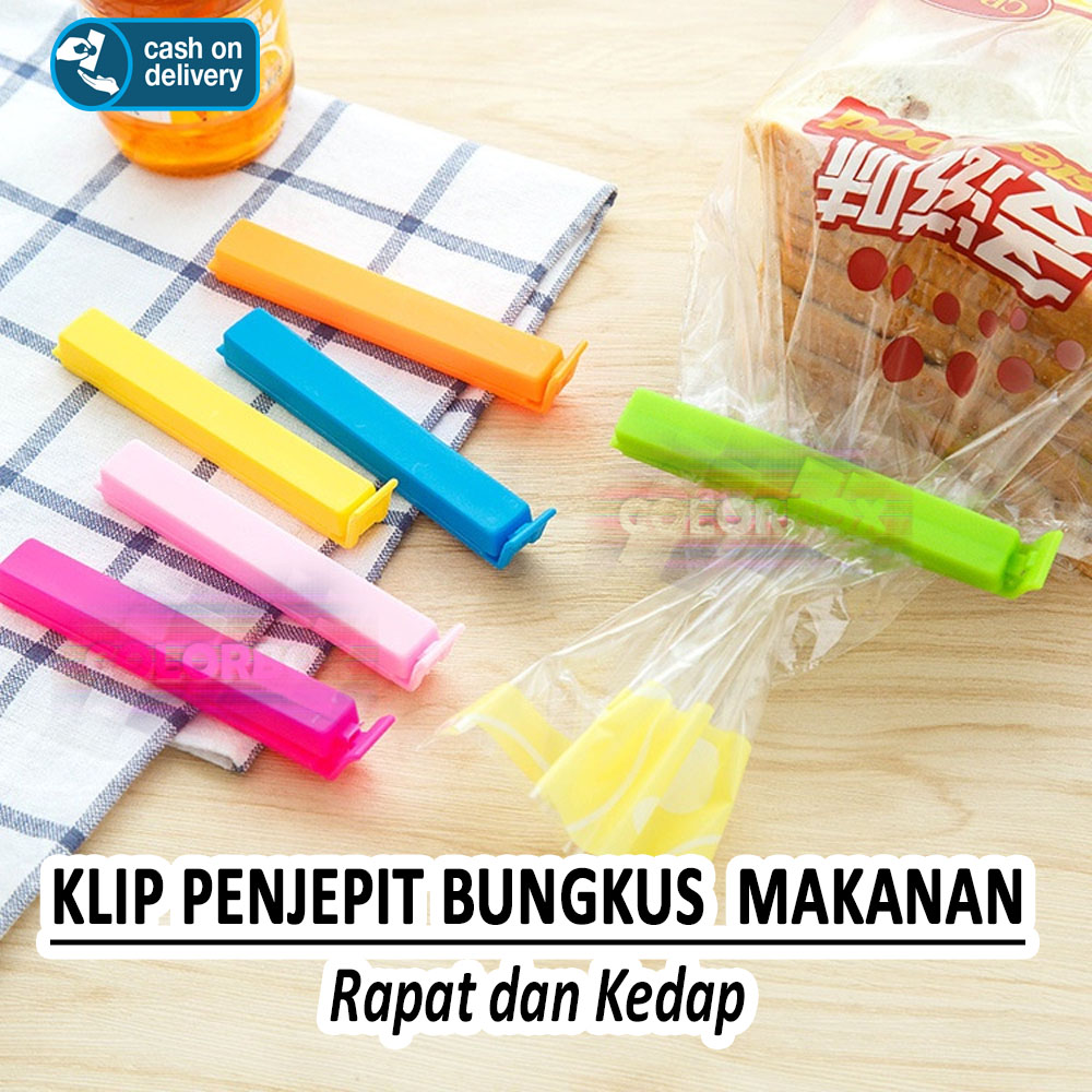 MR (1 PC / 5 PCS) Klip Penjepit Snack Penutup Bungkus Makanan Penjepit ...
