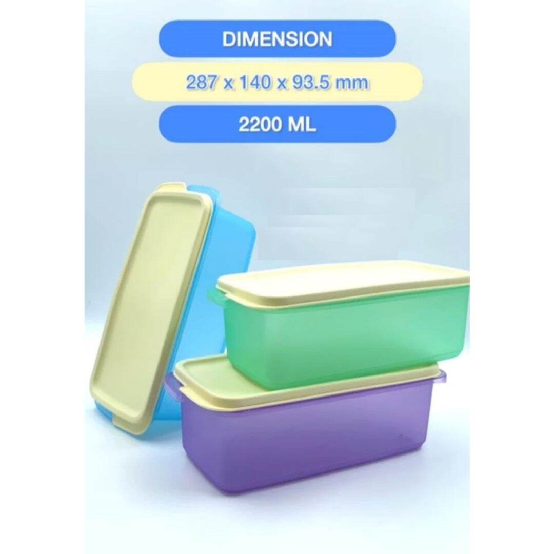 3Pcs Toples Kue Brownies 2200ml PANDORA Biggy / Food Box / Kotak ...