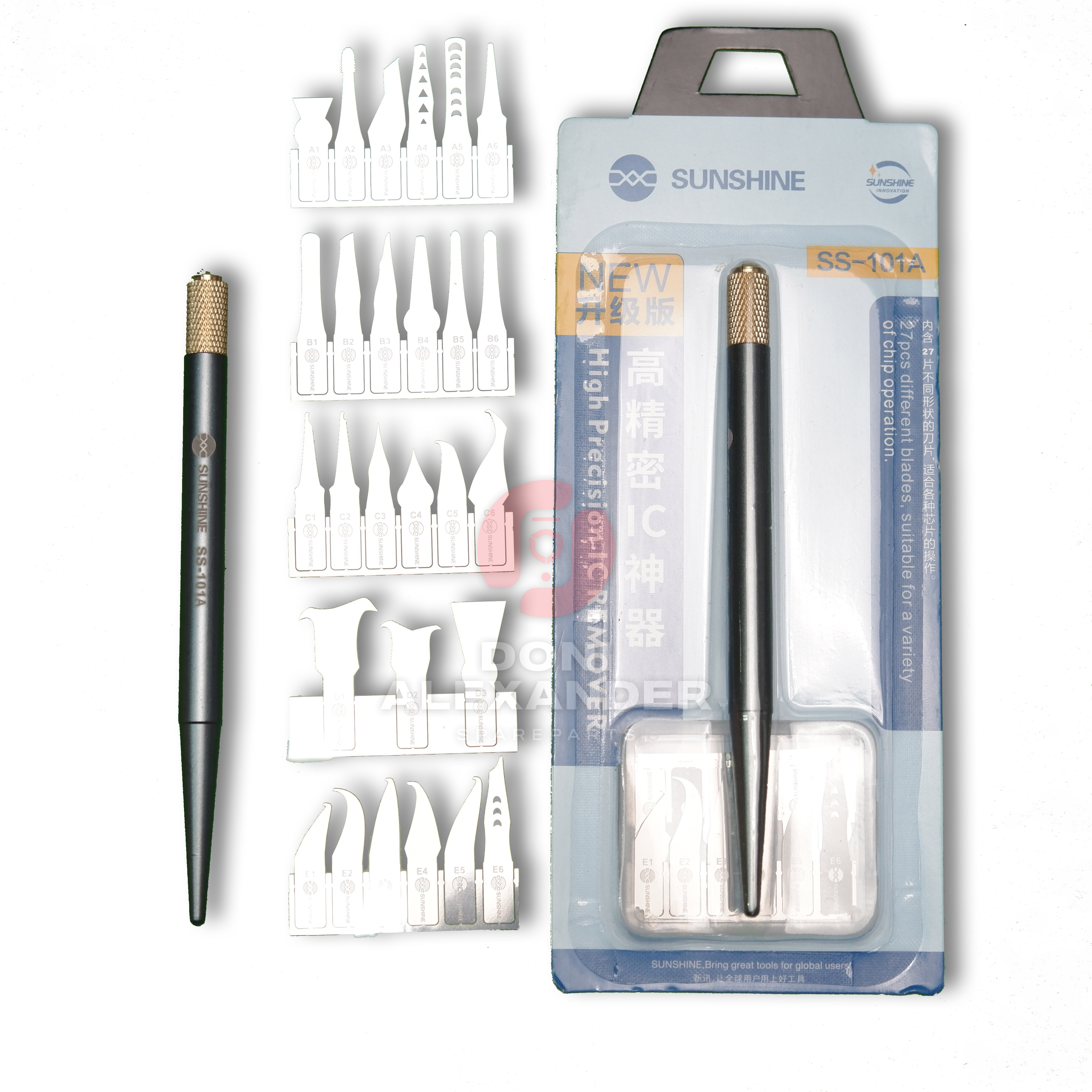 PISAU IC HIGH PRECISION PISAU PEMBUKA SET SUNSHINE SS-101A | Lazada ...