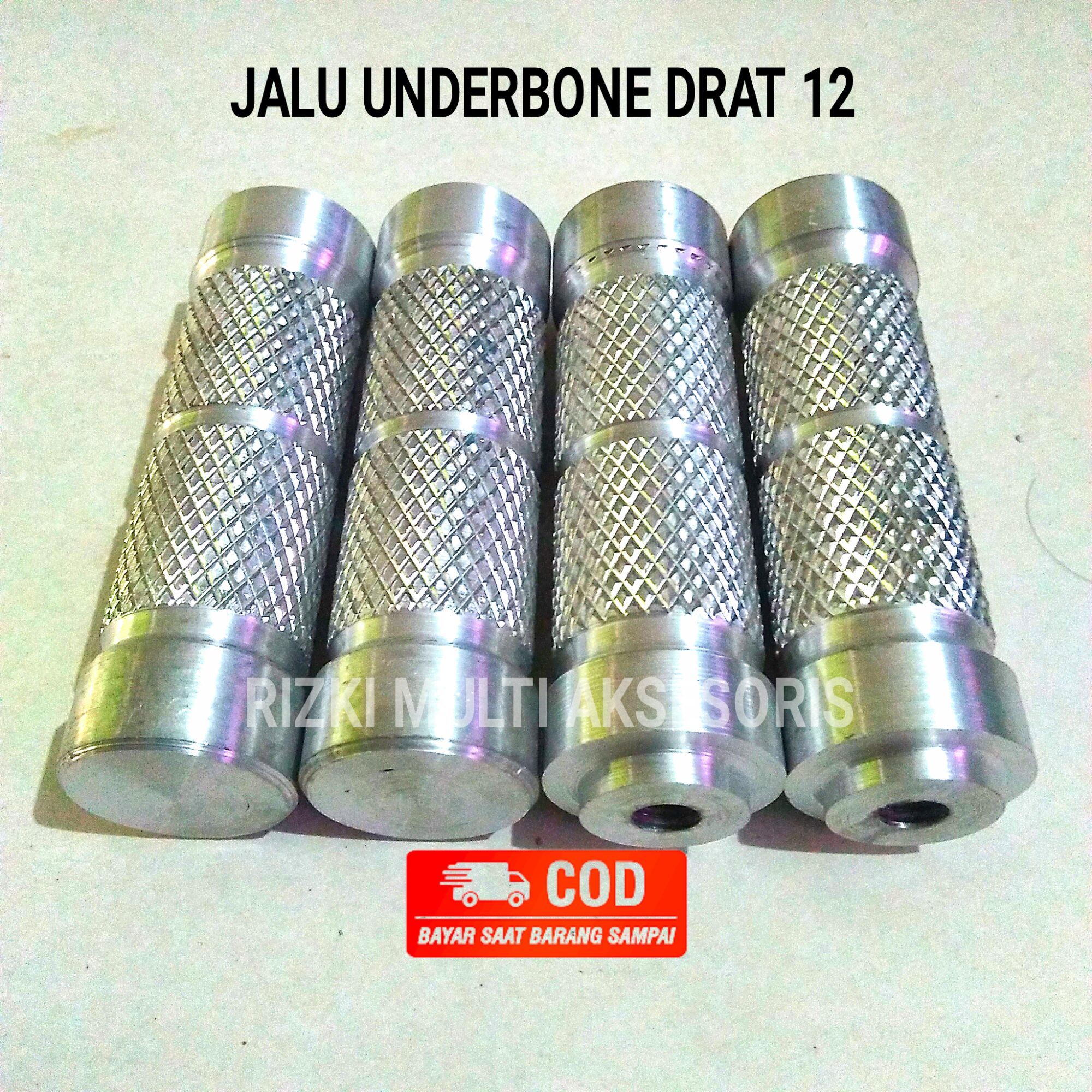 Jalu Underbone Footstep Universal Semua Jenis Motor Ukuran Drat 12 ...
