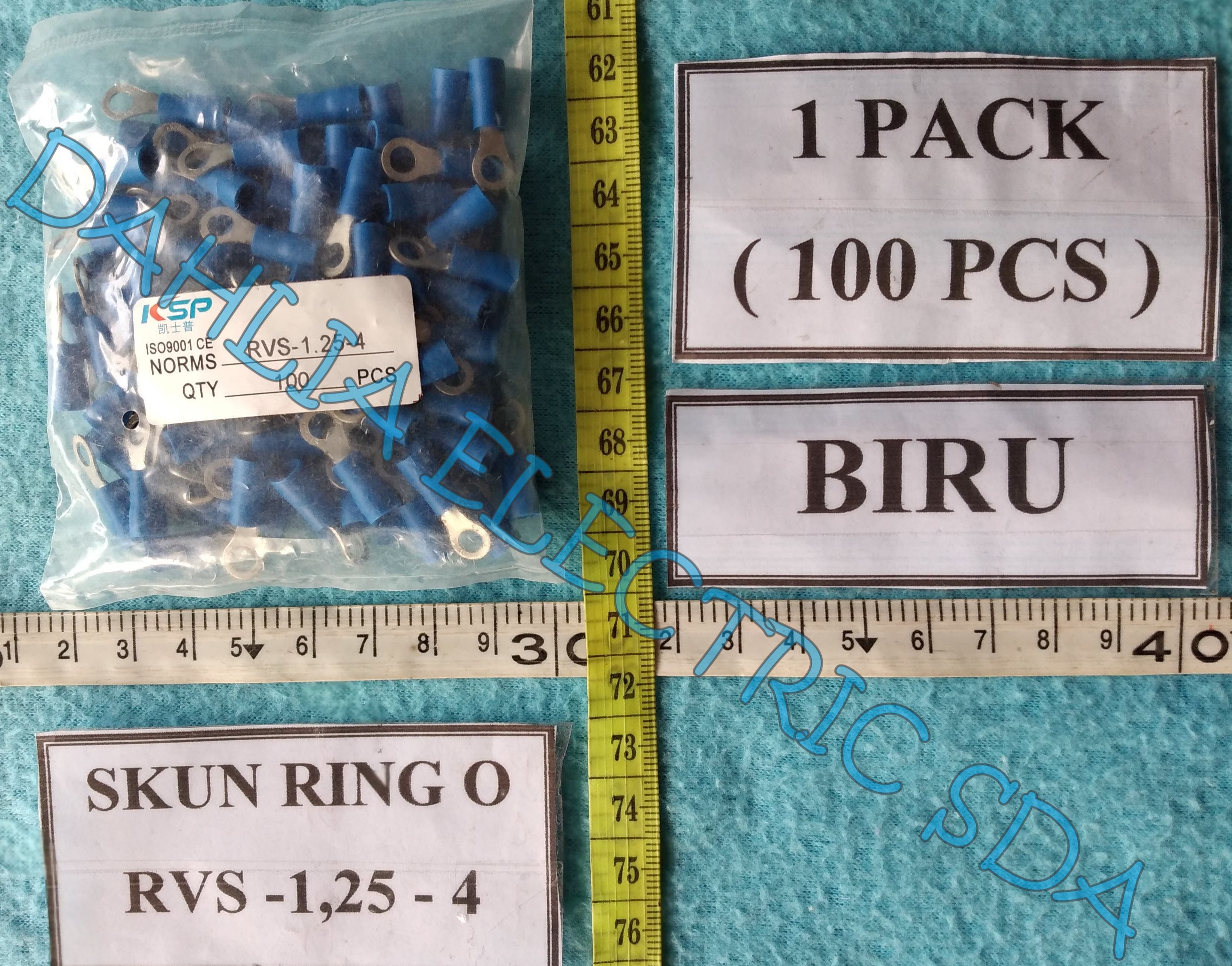 SKUN KABEL RING O RVS 1,25 - 4 BIRU PER PACK ( 100 PCS ) | Lazada Indonesia