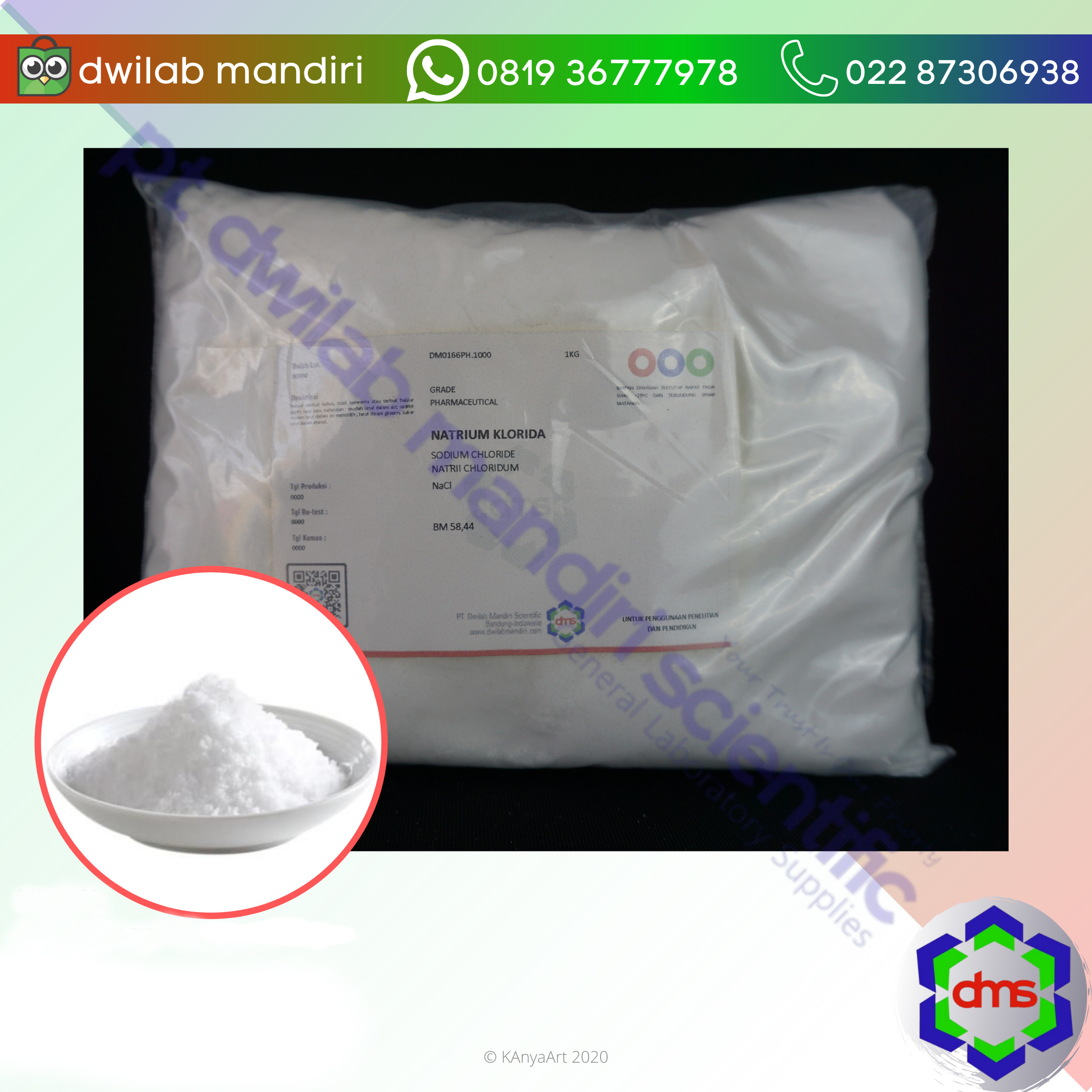 NACL / NATRIUM KLORIDA / SODIUM CHLORIDE 1KG | Lazada Indonesia