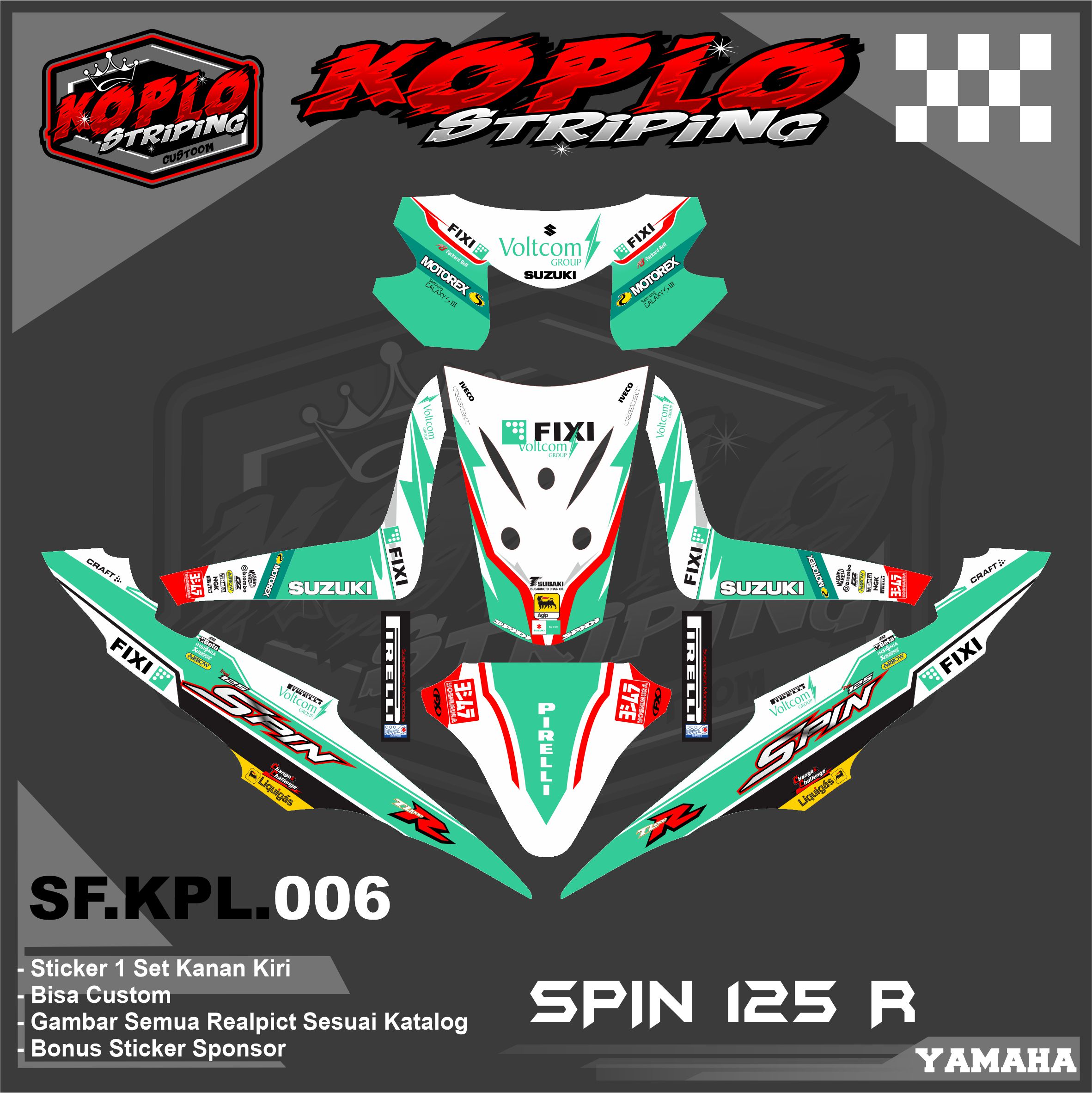 Sticker Decal Full Body Spin 125 R - Sticker Decal Full Body Spin 125 R ...