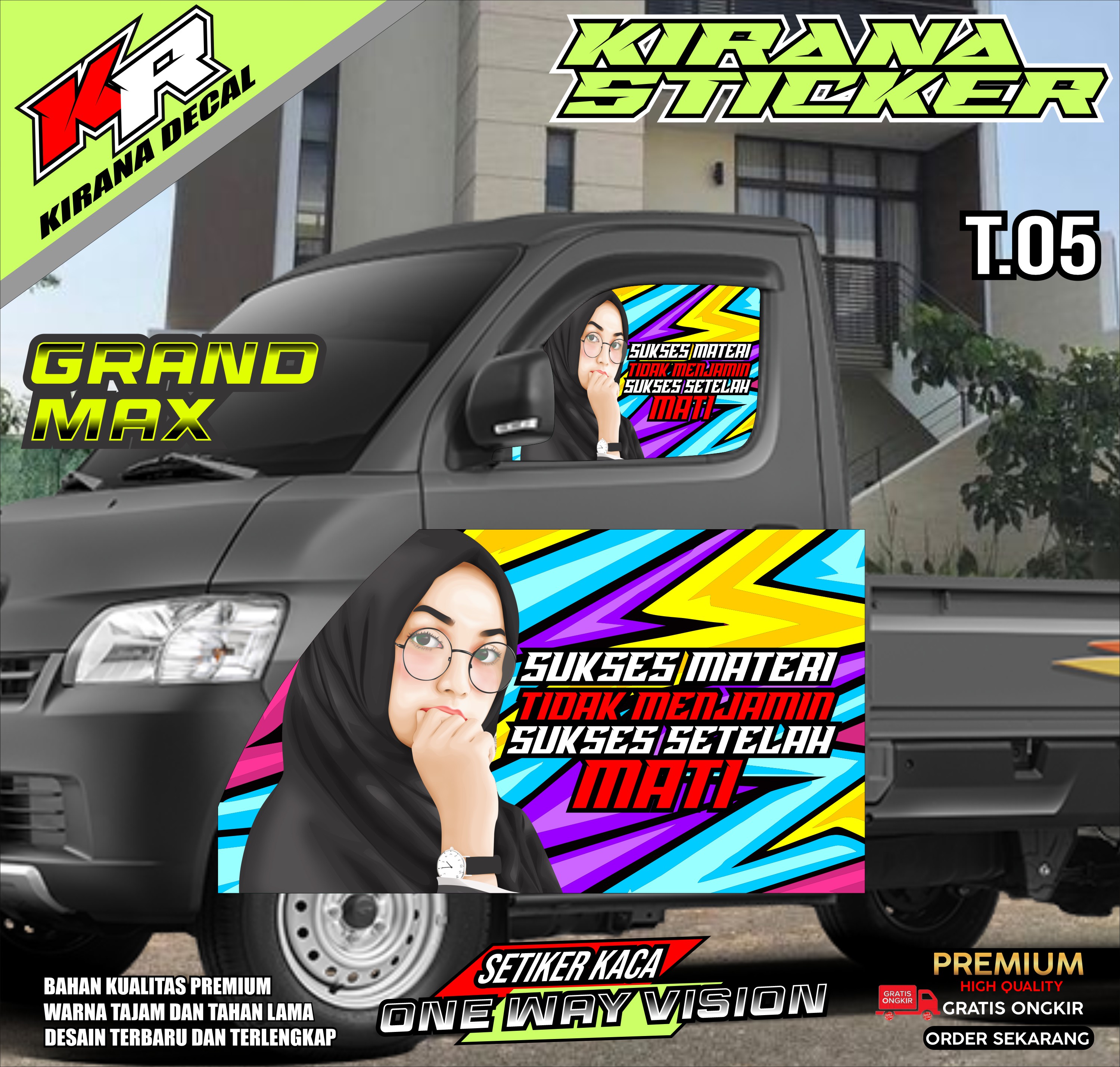 [COD]Stiker One Way Vision Kaca Samping Mobil Pick Up Grandmax - custom ...