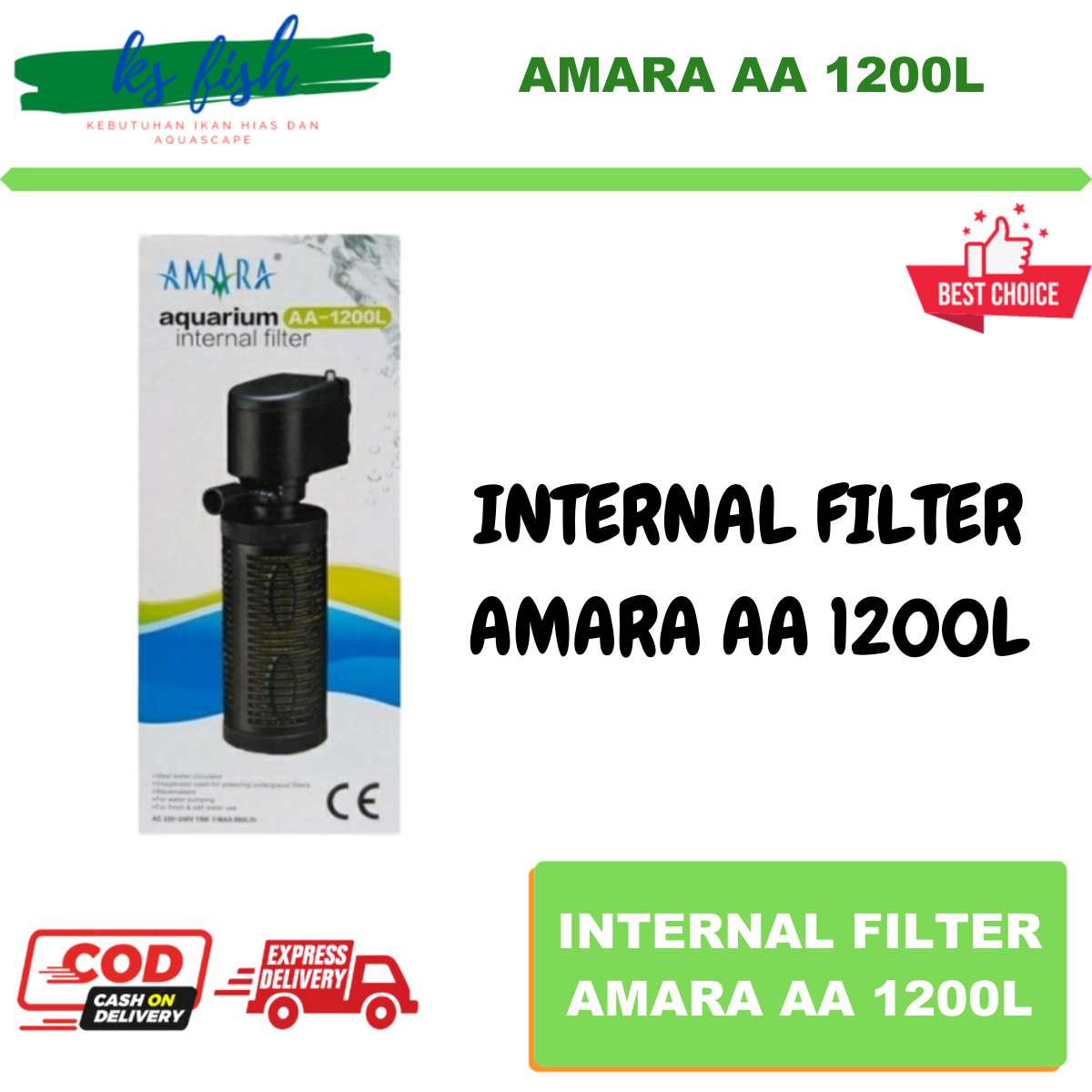 Aquarium Internal Filter Amara 1200L /AA 1200L /AA-1200L /AA 1200 L ...