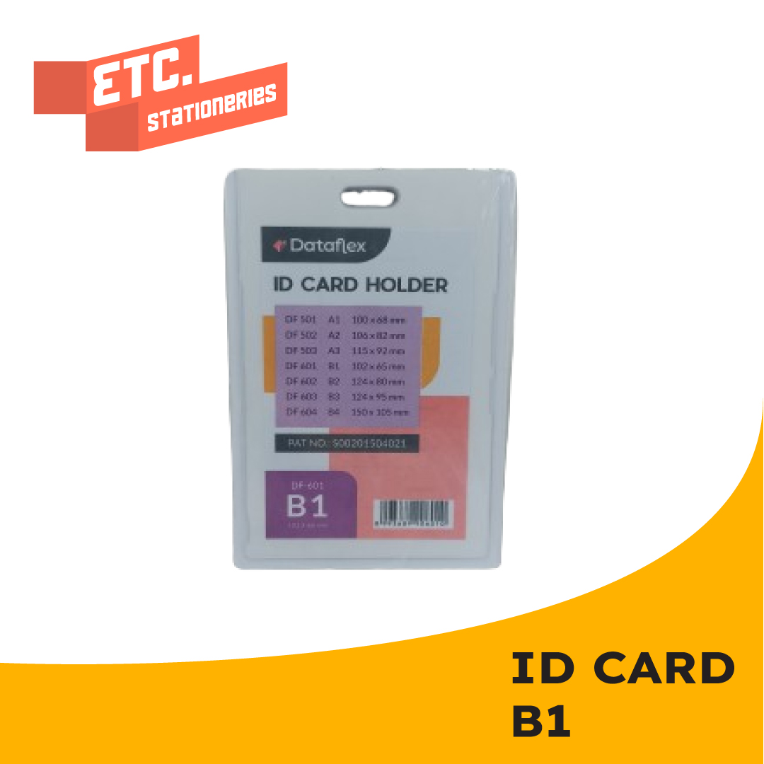 Dataflex ID Card B1 Plastik Mika / Name Tag Holder VC-601 | Lazada Indonesia