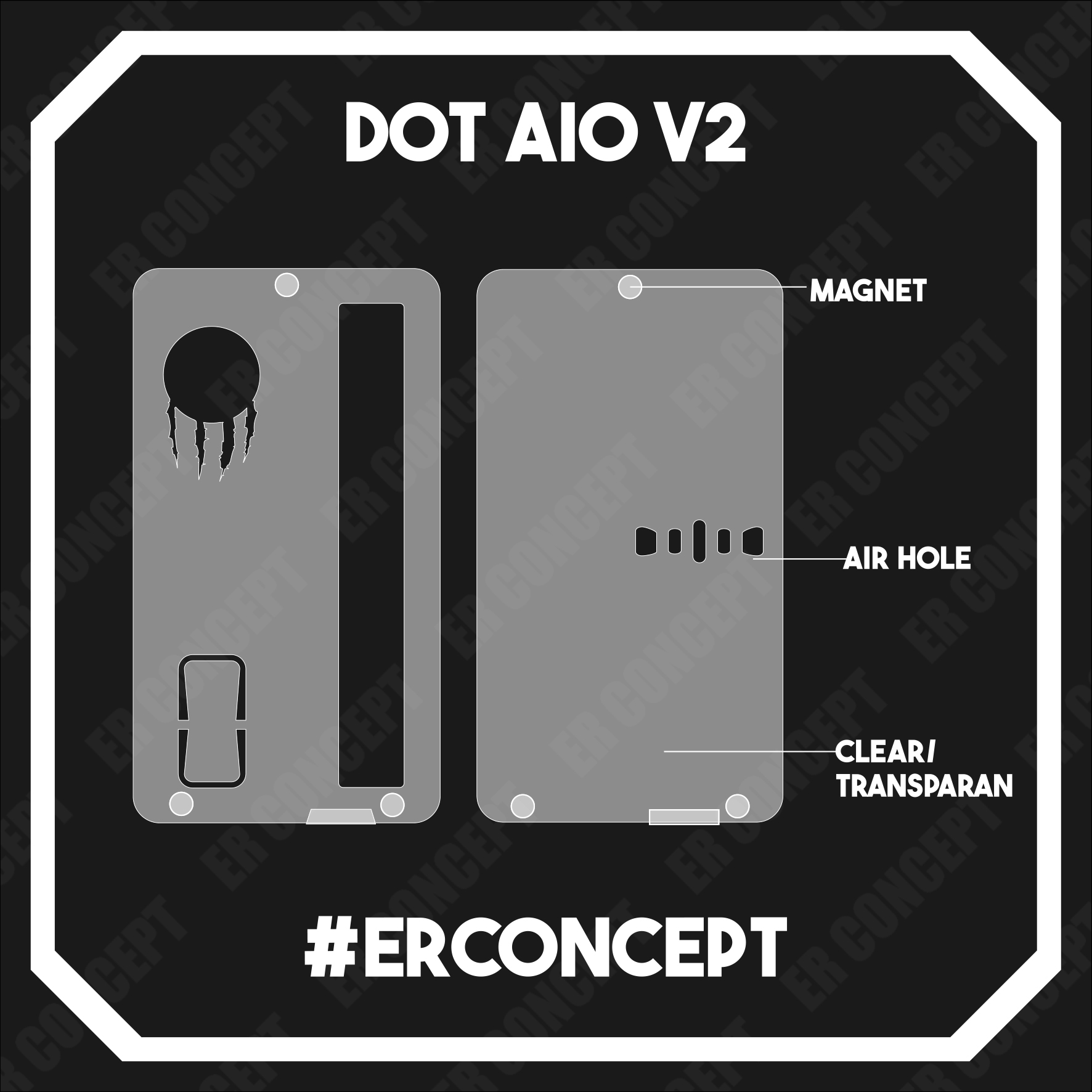 Backdoor Dot Aio V2 Panel Akrilik | Lazada Indonesia