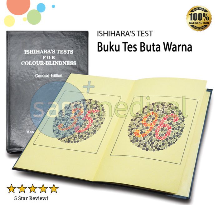 Buku Tes Buta Warna / Colour Blindness 14 Halaman - ISHIHARAS | Lazada ...