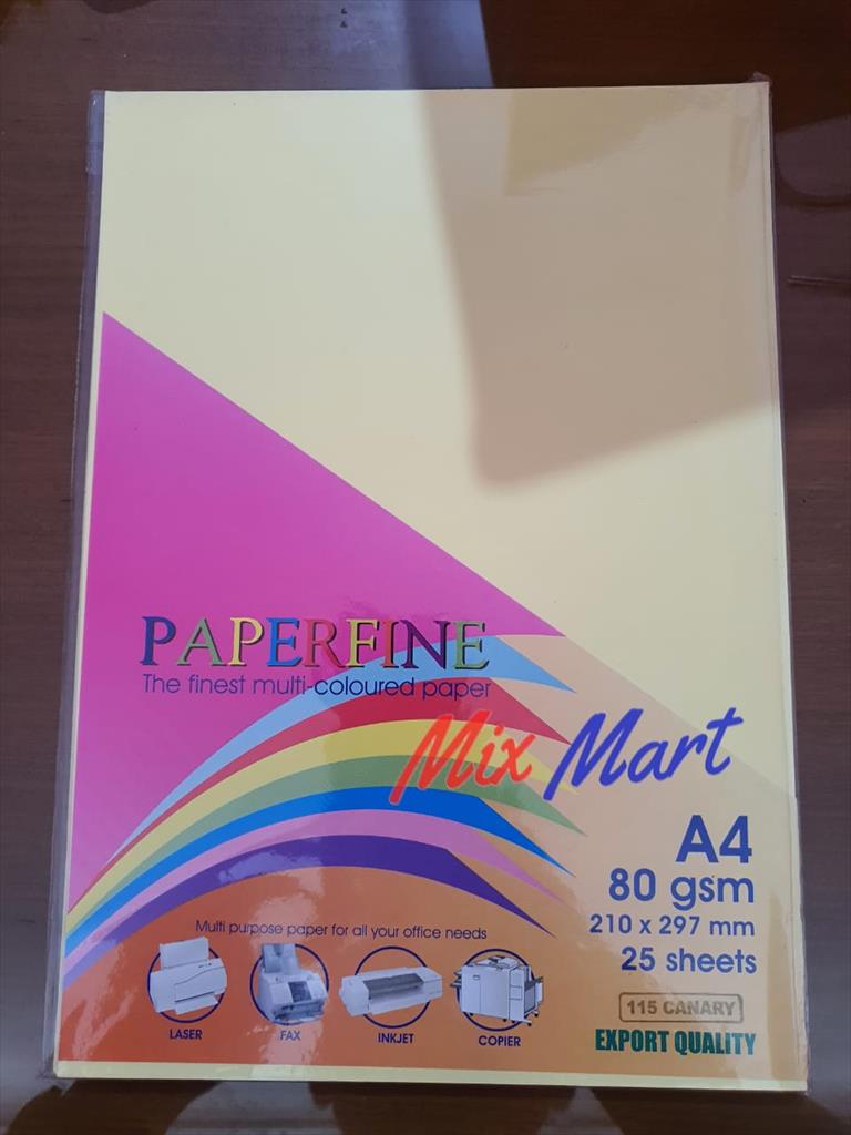 Kertas Warna Paperfine 25 sheets A4 80 gr | Lazada Indonesia