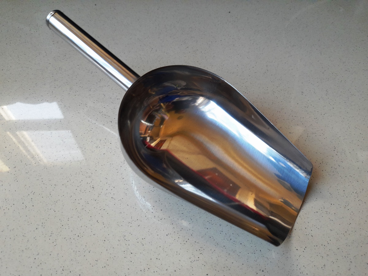 Scoop Serok Sendok Jumbo 17 cm Stainless Steel Es Batu Ice Gula Drain ...