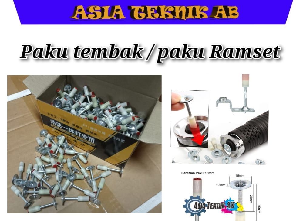 BISA COD !! 1 BOX / ISI 200 PCS !!! BISA COD Paku Baja Ramset Tembak ... BISA COD !! 1 BOX / ISI 200 PCS !!! BISA COD Paku Baja Ramset Tembak ...