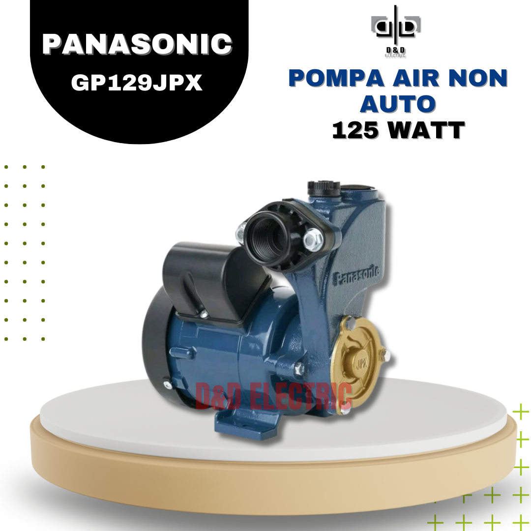 Pompa air listrik 125watt non otomatis pompa air sumur dangkal pompa ...