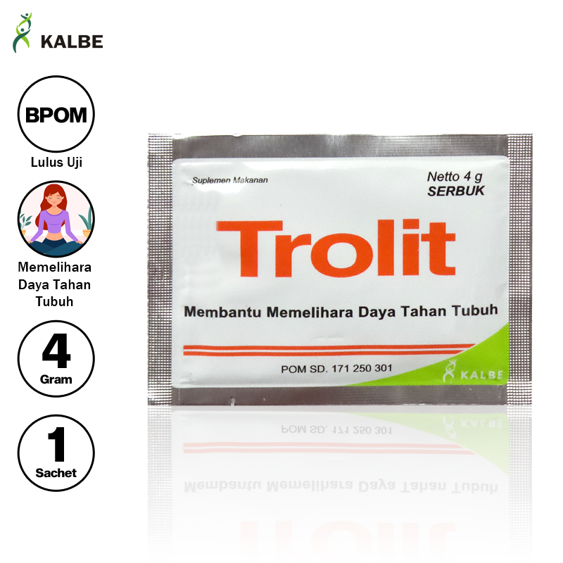 KALBE Suplemen Makanan 1 Sachet Trolit Angkak Merah Membantu Memlihara ...