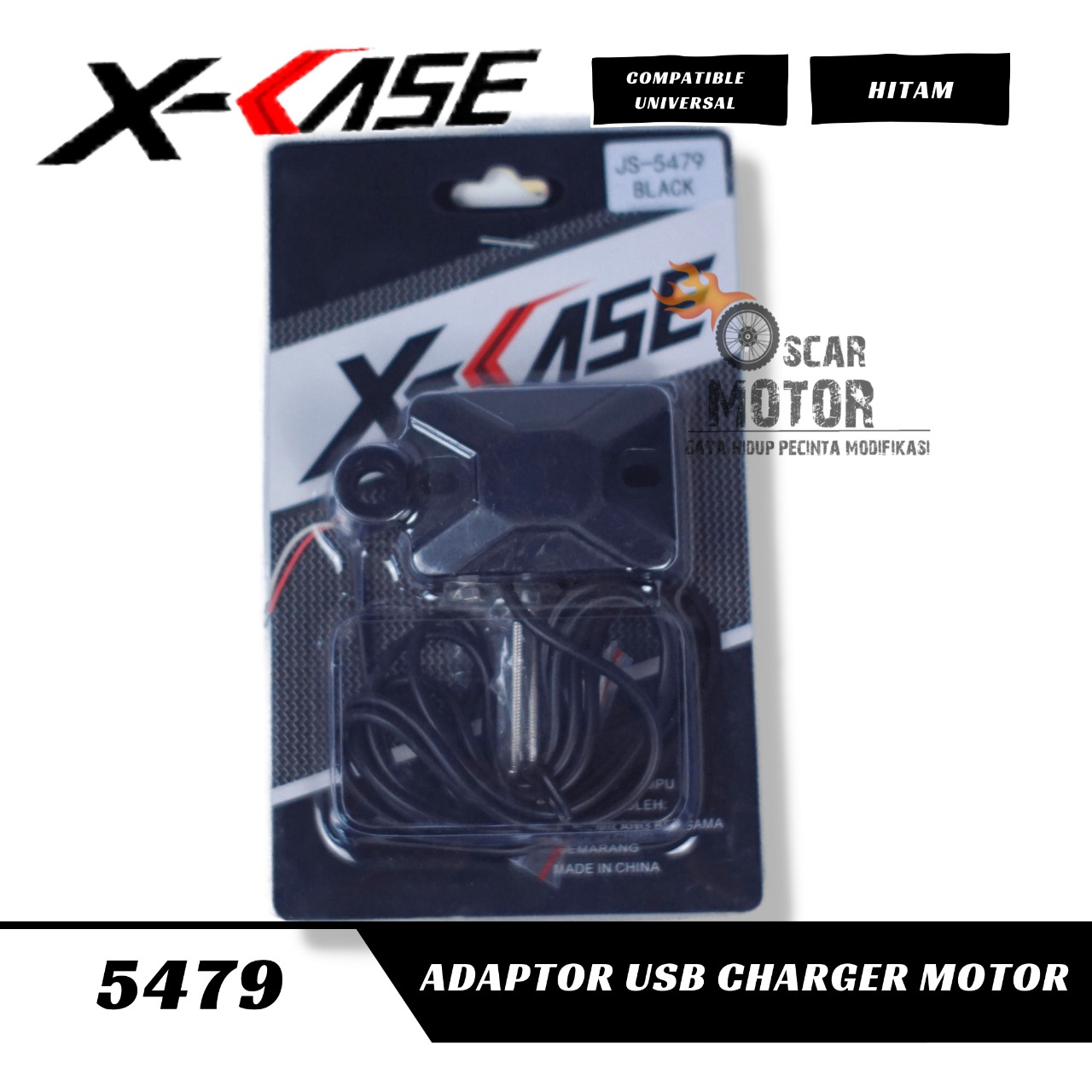 ADAPTOR USB CHARGER HP DI MOTOR ADAPTOR DAYA ISI ULANG MOTOR MOBIL ...