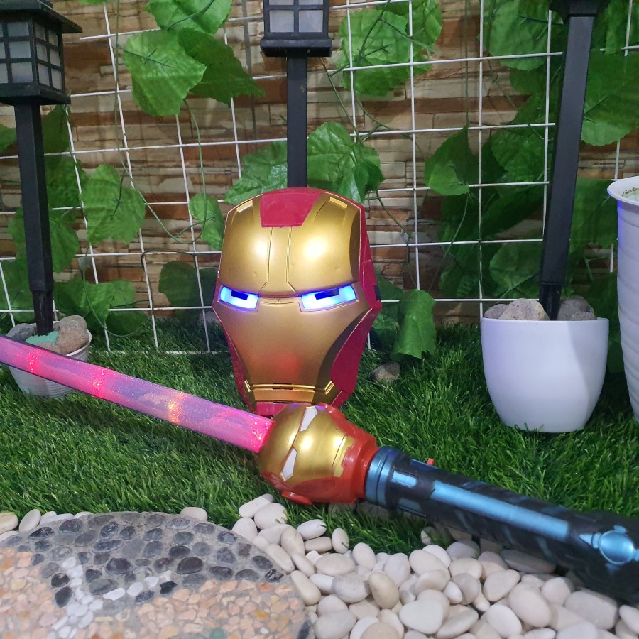 Mainan Set Pedang LED & Topeng iron man Cosplay avengersss Anak ...