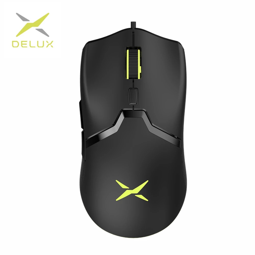 Delux M800 Pro Gaming Mouse 2.4G Wireless / Wired RGB Light PAW 3370 ...