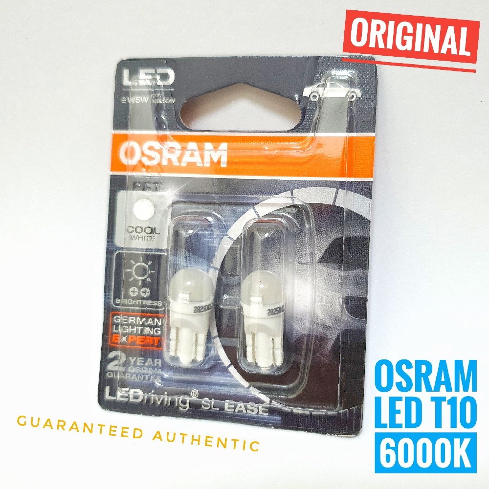 Osram LED T10 / W5W 2780CW Cool White - Lampu Senja / Plat Nomor Warna ...