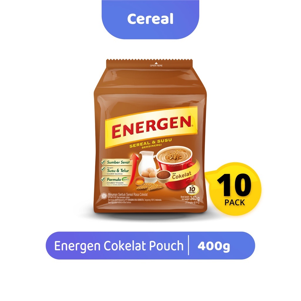 Energen Coklat Pouch 10 Pack x 34 Gr | Lazada Indonesia