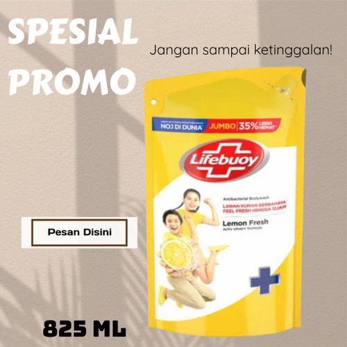 Sabun Lifebuoy Lemon Fresh/Sabun Mandi Cair Refil 825 ml | Lazada Indonesia